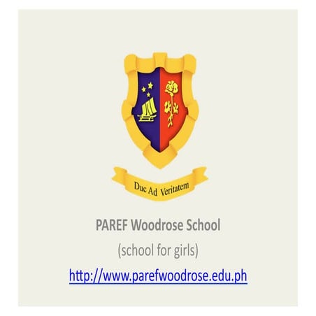 PAREF Woodrose School briefing | PDF