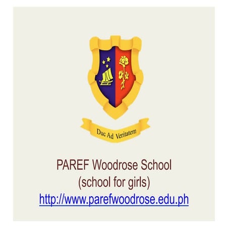 PAREF Woodrose School briefing | PDF