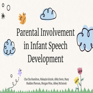 Parent-Infant Speech Interactions | PPT