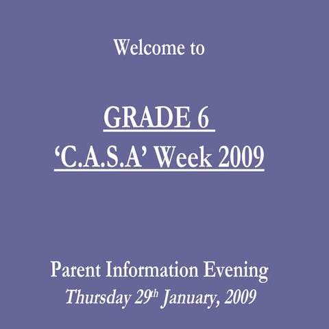 Excursion Week 2009 | PPT