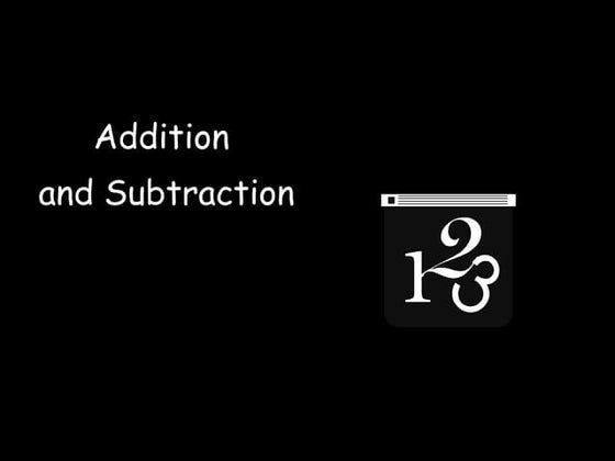 Add and subtract | PPT