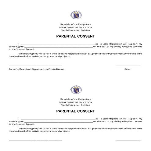 Parental consent | DOCX