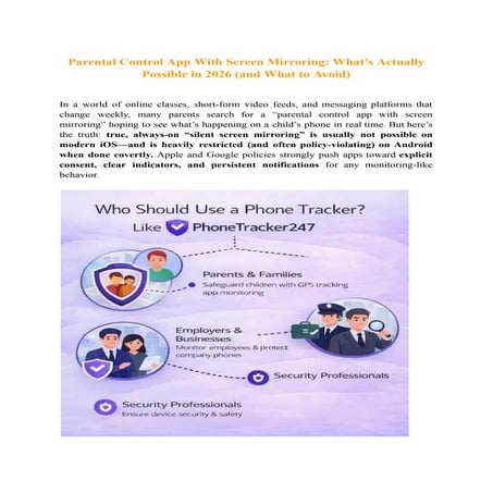 Parental Control App With Screen Mirroring_ What’s Actually Possible in ...