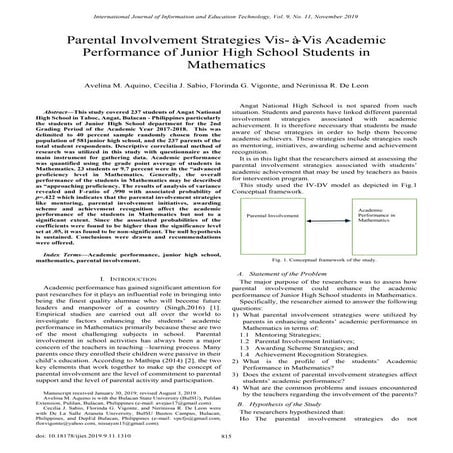 Parental involvement strategies_vis-a-vis_academic (1) | PDF