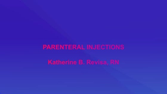 Intradermal injection- Introduction, procedure,complications | PPTX