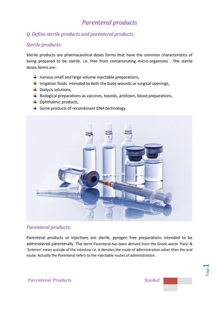 Formulasi Sediaan Steril Injeksi Ampul Hemostatik | PDF