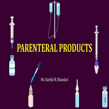 Large and small volume parenterals preparations | PPTX