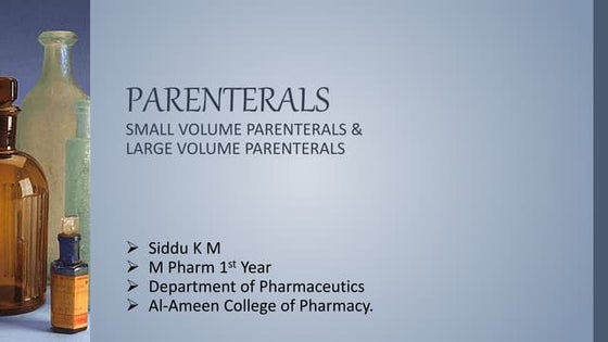 Parenteral- definition, type and advantages disadvantages | PPTX