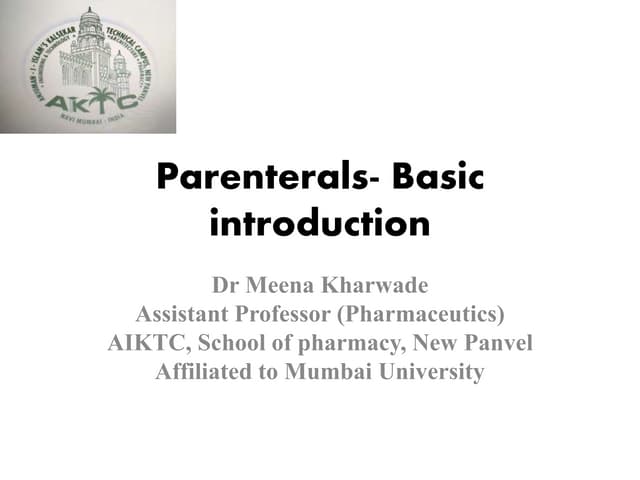 Intra peritoneal (ip) route of drug administration | PPTX