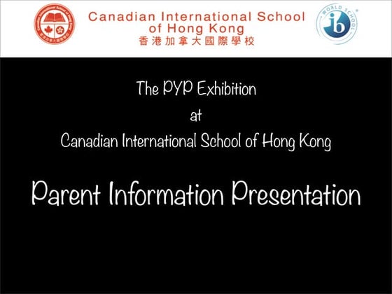 Introduction to the pyp exhibition | PPT