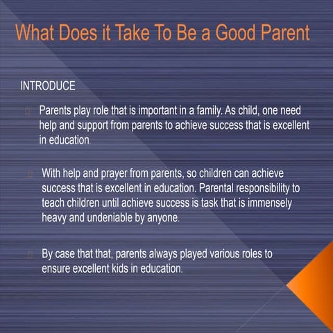 Parenting | PPTX | Parenting Children Aged 4-11 | Parenting