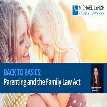 Parenting and the Family Law Act | PDF