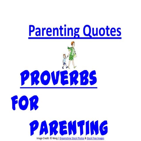 Parenting proverbs | PPT