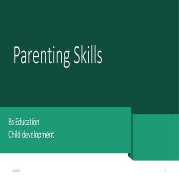 Parenting skills | PPTX