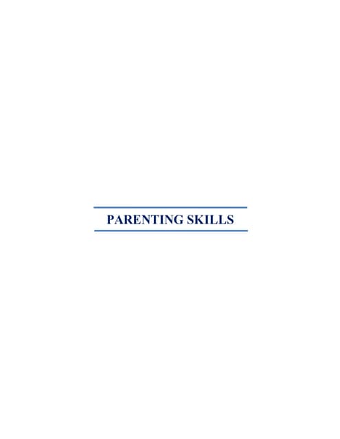 Parenting skills | PPT