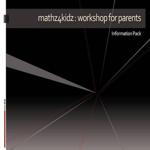 mathz4kidz Parenting Workshop June 09 | PPS