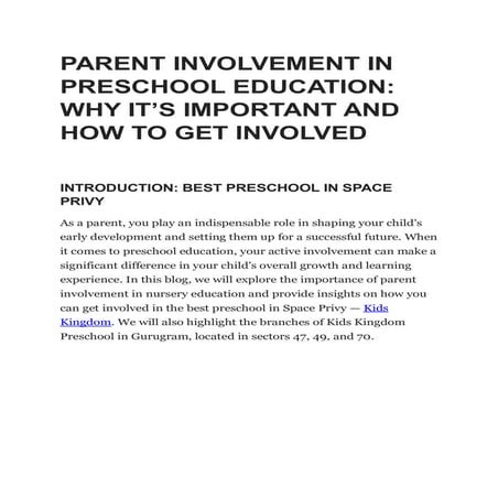PARENT INVOLVEMENT IN PRESCHOOL EDUCATION.pdf
