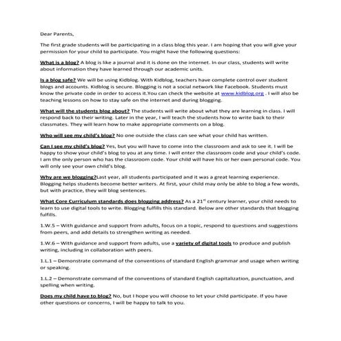 Parent Letter | DOC