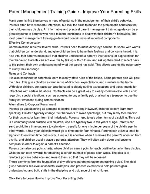 Benefits of mindful parenting | PPTX