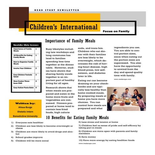 Parent Newsletter | PDF