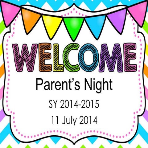 Parent's Night 2014 2015 | PPT