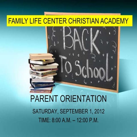 PARENT ORIENTATION | PPT