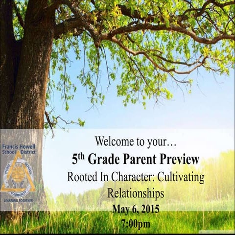 Parent Preview 5th grade Final May 15 | PPTX