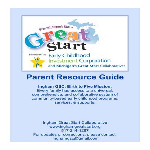Ingham County Parent Resource Guide | PDF
