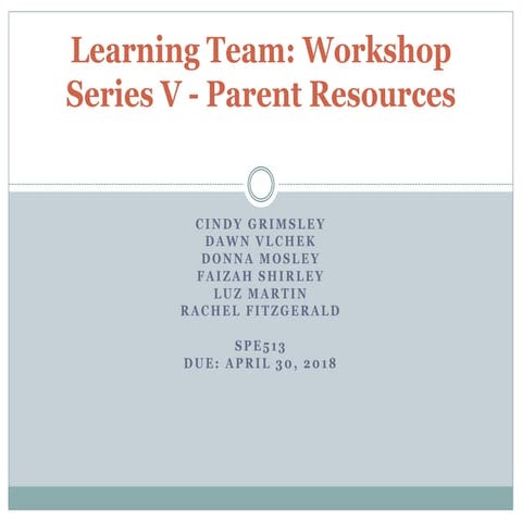 Parent Resources | PPTX