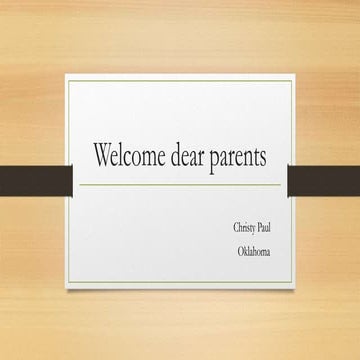 Parents 1 | PPT