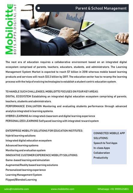 Education And learning Flyer- Mobiloitte | PDF