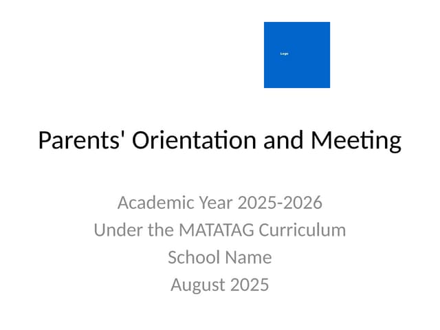 1ST Parent teacher association Meeting.pptx