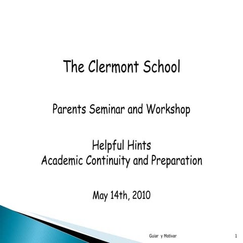 Parents seminar | PPT
