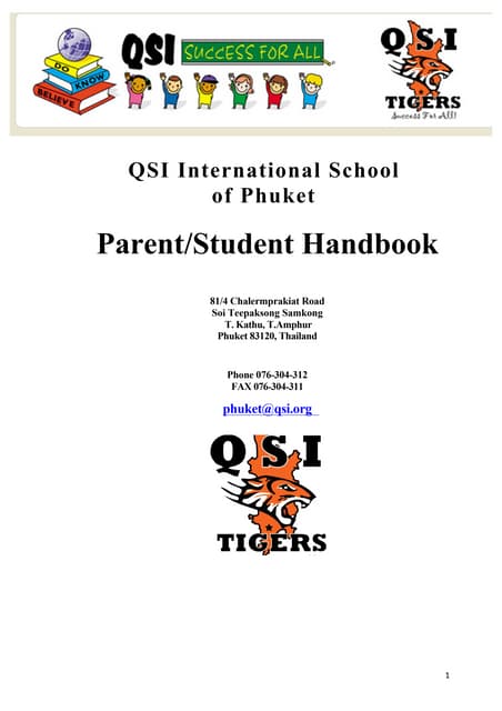 QSI Phuket 2015-16 Yearbook Orderform | PDF