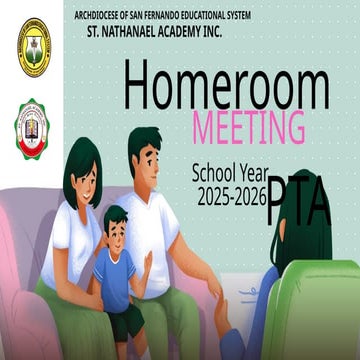 Homeroom Meeting Conference School Year 2025 | PPTX