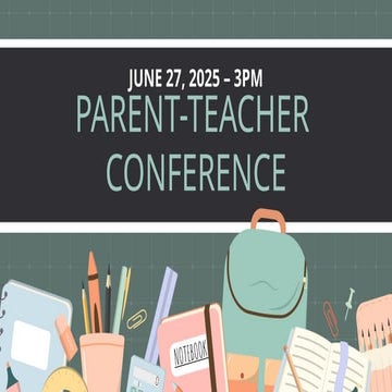 Parent Teacher Conference Education Presentation in Green and White ...