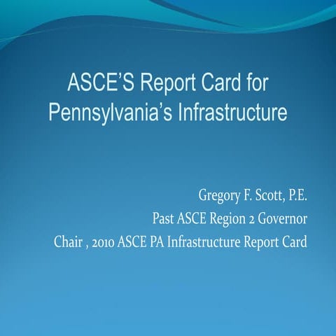 ASCE's PA Report Card | PPT