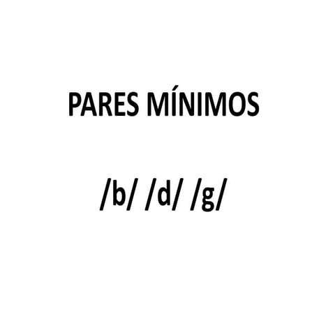 Paress minimos bdg | PPTX