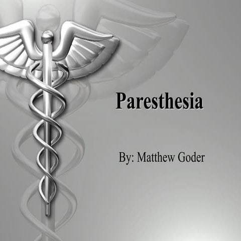 Paresthesia | PPT