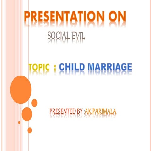 Child Marriage Act 2006 | PPTX
