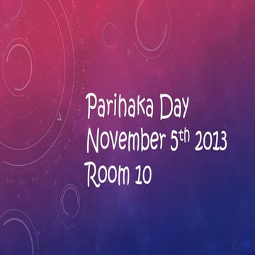 Parihaka presentation | PPT