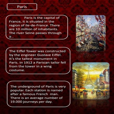 Paris | PPTX | Europe Travel | Travel Locations