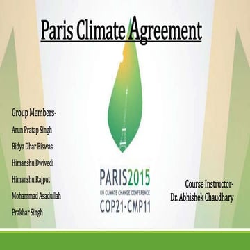 Paris agreement | PPTX