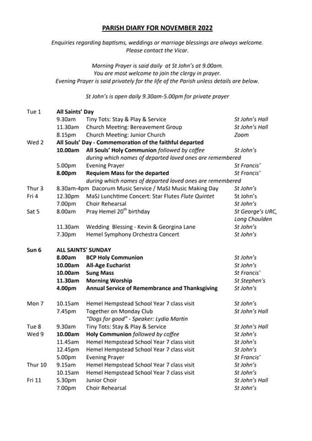 Sabbath school program | DOCX