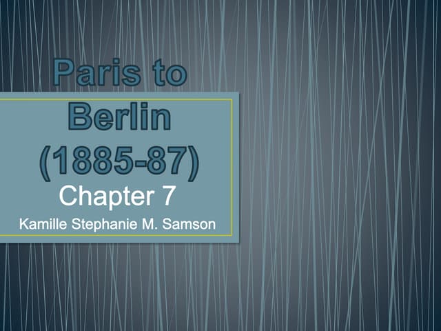 Rizal Chapter 7: Paris to Berlin | PPTX