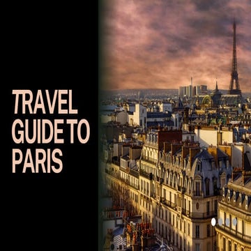 Paris: The Romantic City, A Timeless Love Story | PDF