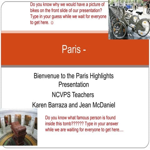 Culture Cafe- Paris September 2013 | PPT