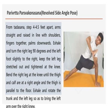 Parsvakonasana Steps Utthita Parsvakonasana (Extended Side Angle Pose)