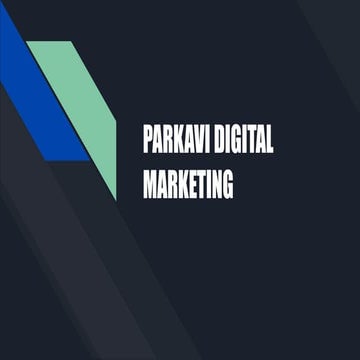 Parkavi digital marketing|Techvolt|Coimbatore | PPT