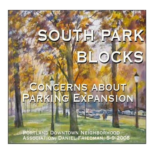 Park Blocks Parking | PPT
